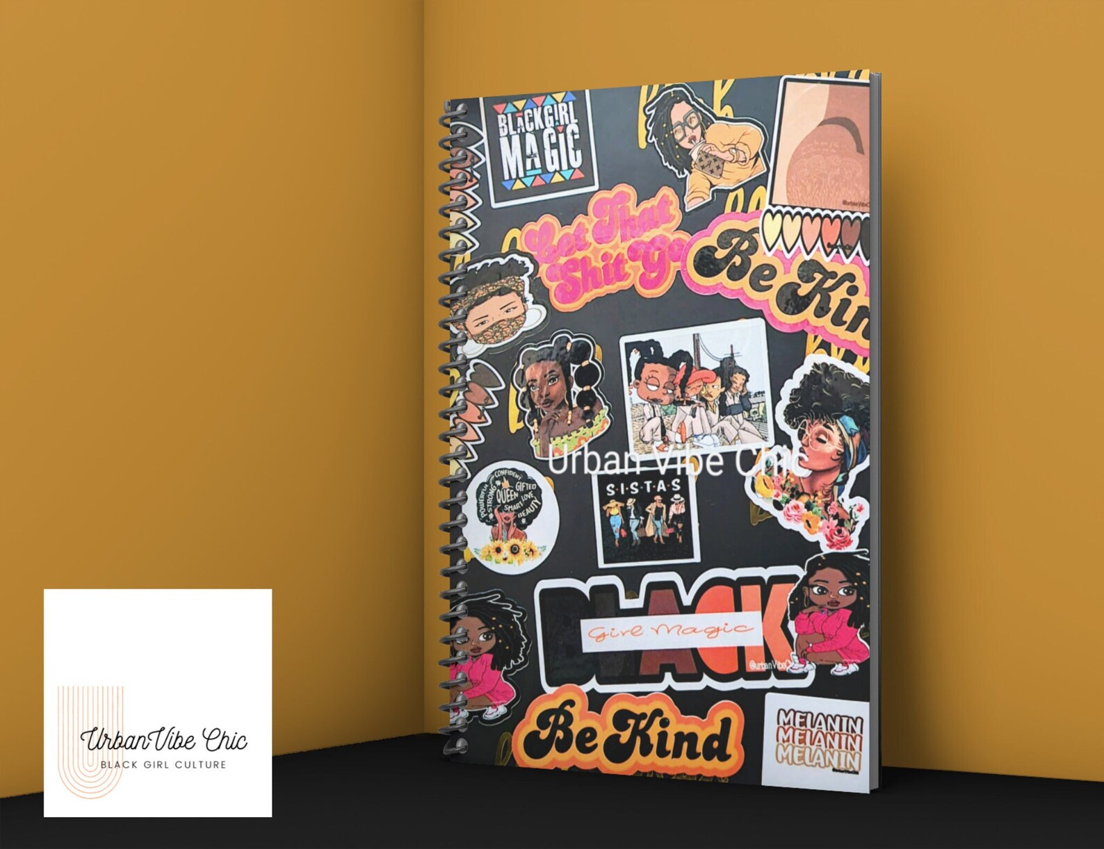 Black Girl Magic Spiral Notebook: Retro Style Journal - Etsy