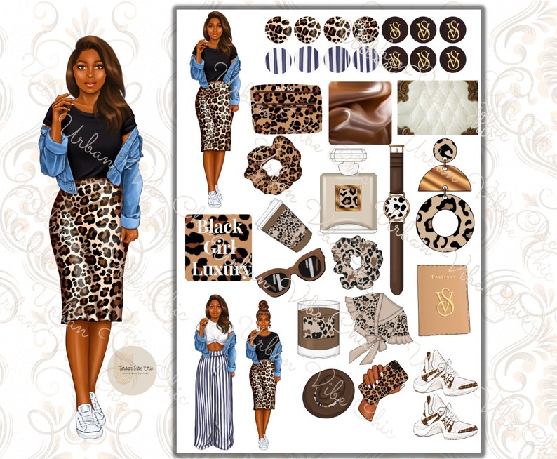 Black Girl Magic Planner Stickers: Urban Chic Fashion - Etsy