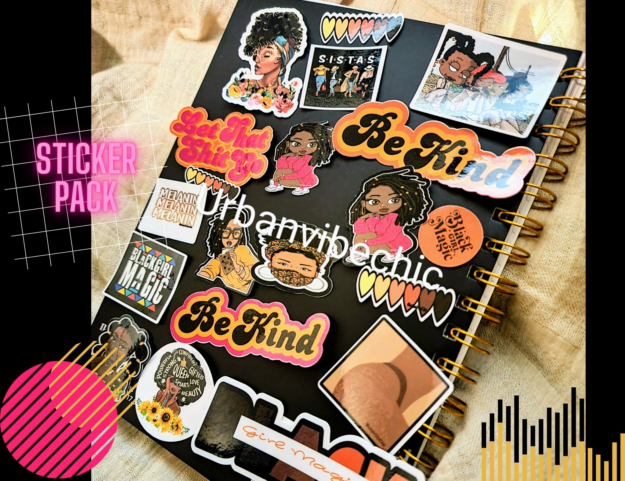 Black Girl Magic Spiral Notebook: Retro Style Journal - Etsy