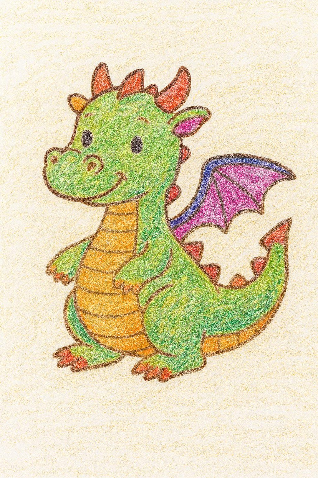 Dragon- Printable PDF for Kids - Etsy