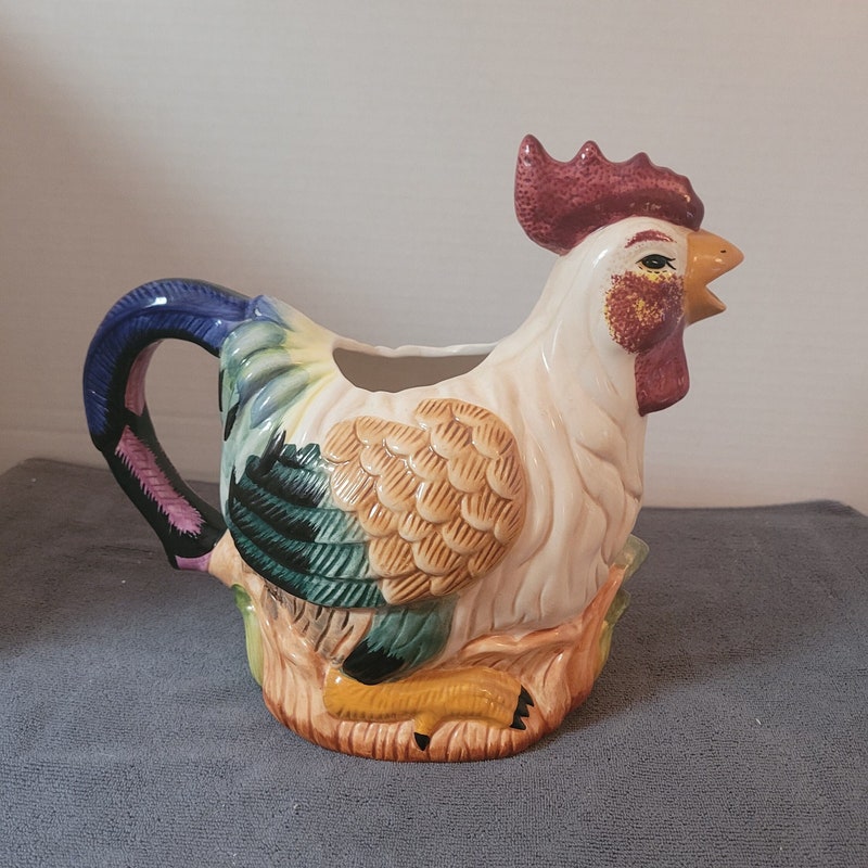 Rooster Pitcher - Etsy