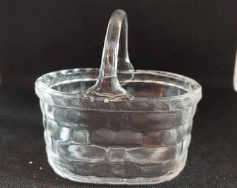 Clear Glass Basket - Etsy