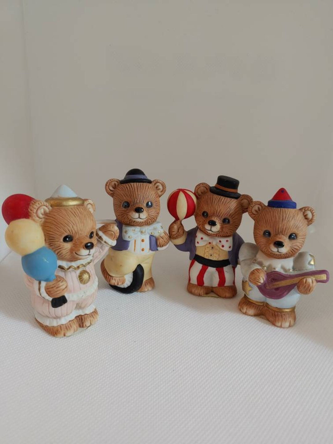 Homco 1449 Circus Bears Complete Set for Bisque Porcelain Figurines ...