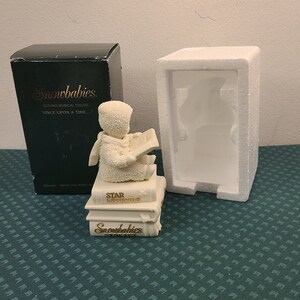 Vintage Snowbabies Figurine Music Box “star Legends “ Plays Once Upon a ...