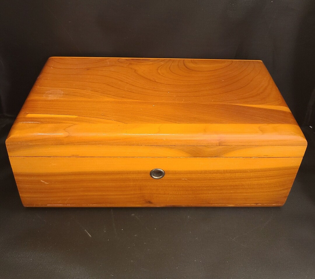 Vintage Lane Miniature Cedar Chest-small Wooden Cedar Box - Etsy