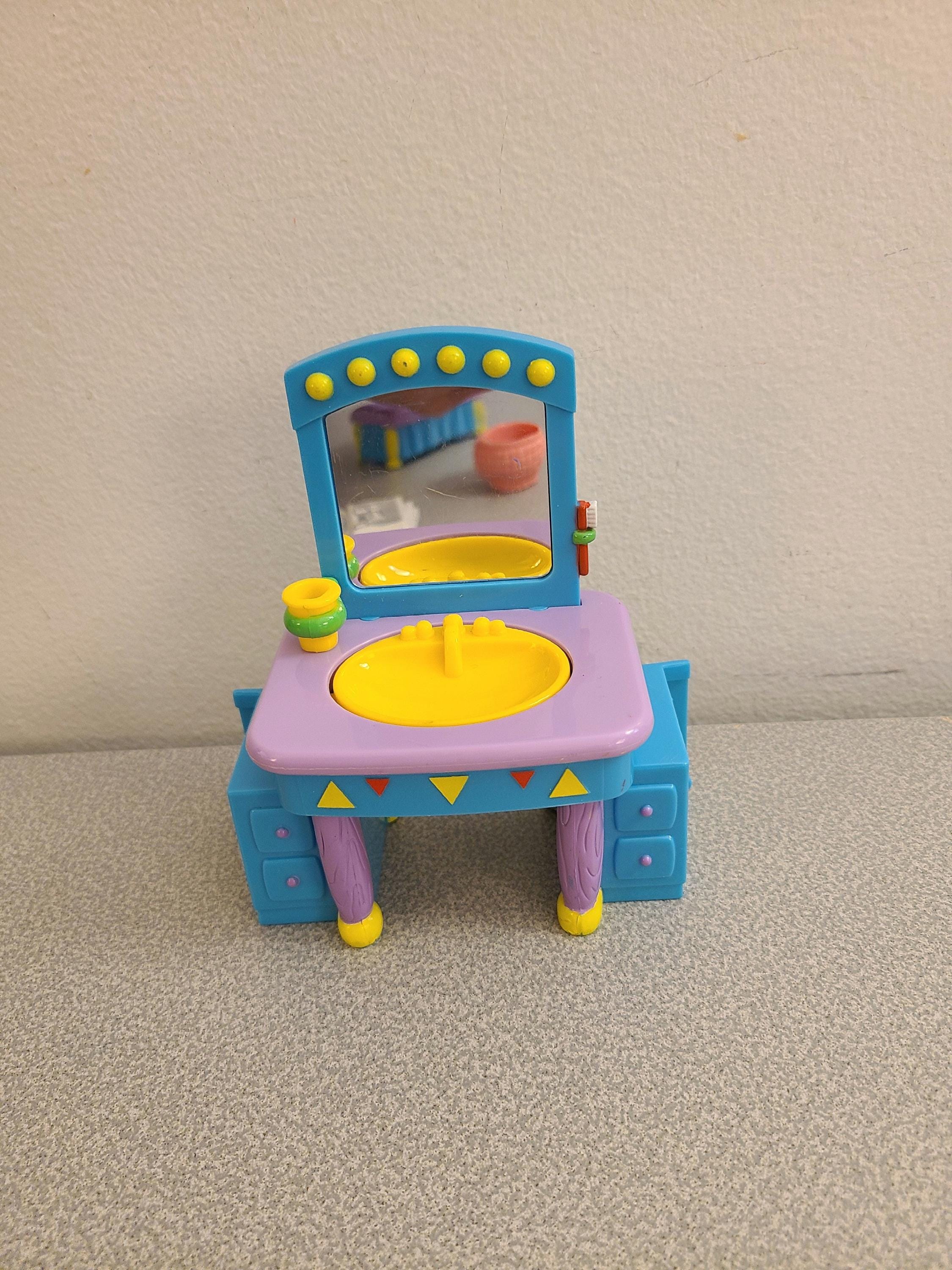 Dora Explorer Talking House Furniture Transforming Sink Vanity, Basket ...