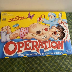 Hasbro Operation Board Game New, Skill Game - Etsy