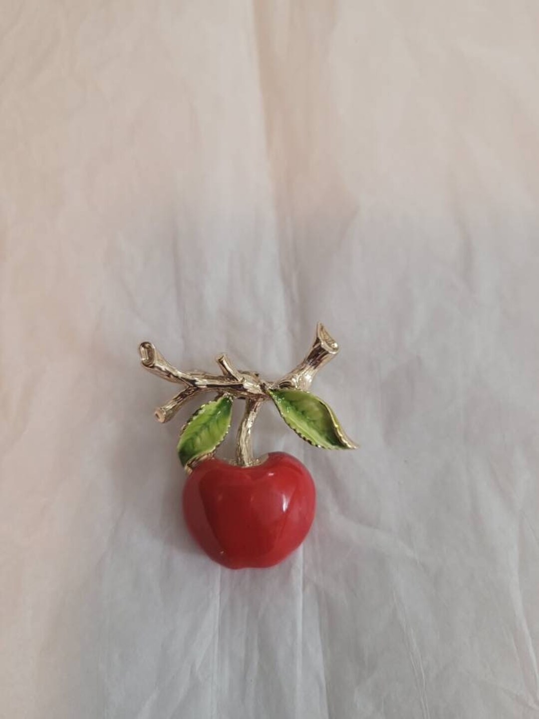 Vintage Gerry's Apple or Cherry Brooch/pin. Excellent - Etsy