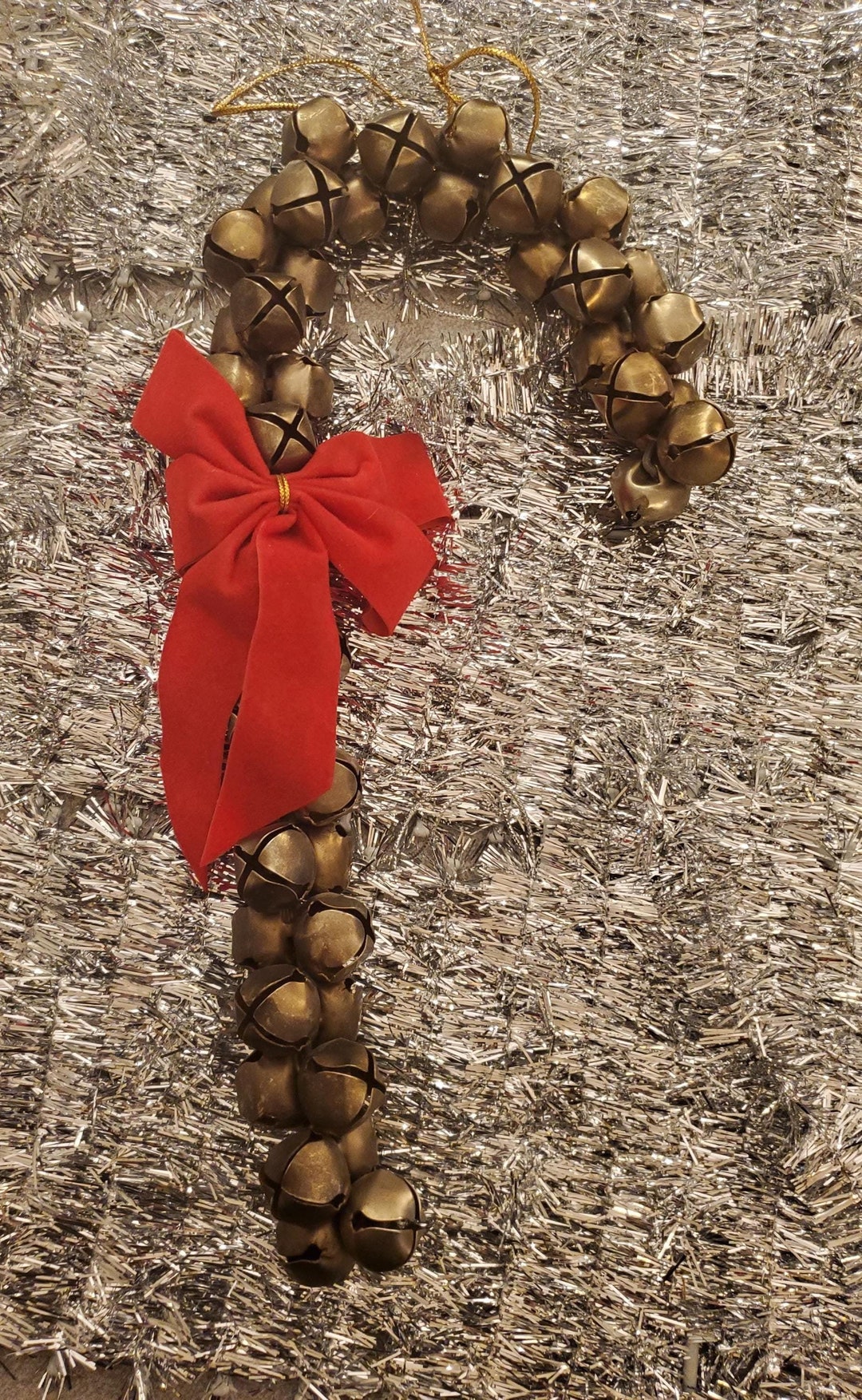 50 Jingle Bell Candy Cane Christmas Decoration - Etsy