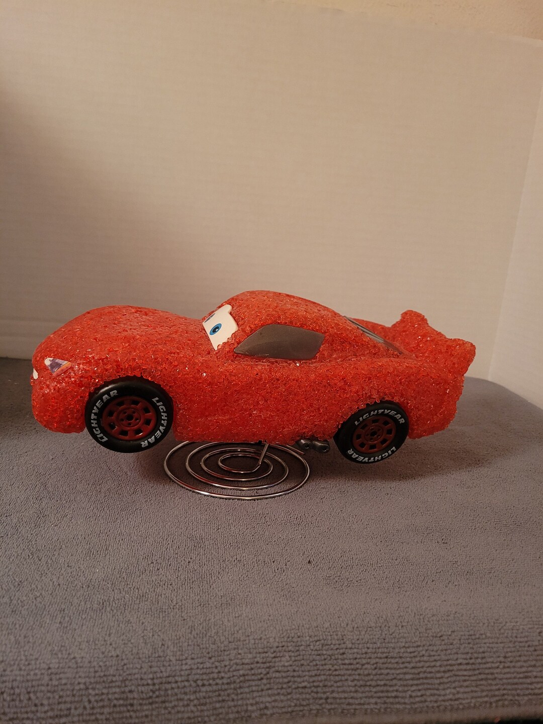 Disney Pixar Cars Lightning Mcqueen Nightlight Lamp Red Table Desk Lamp ...