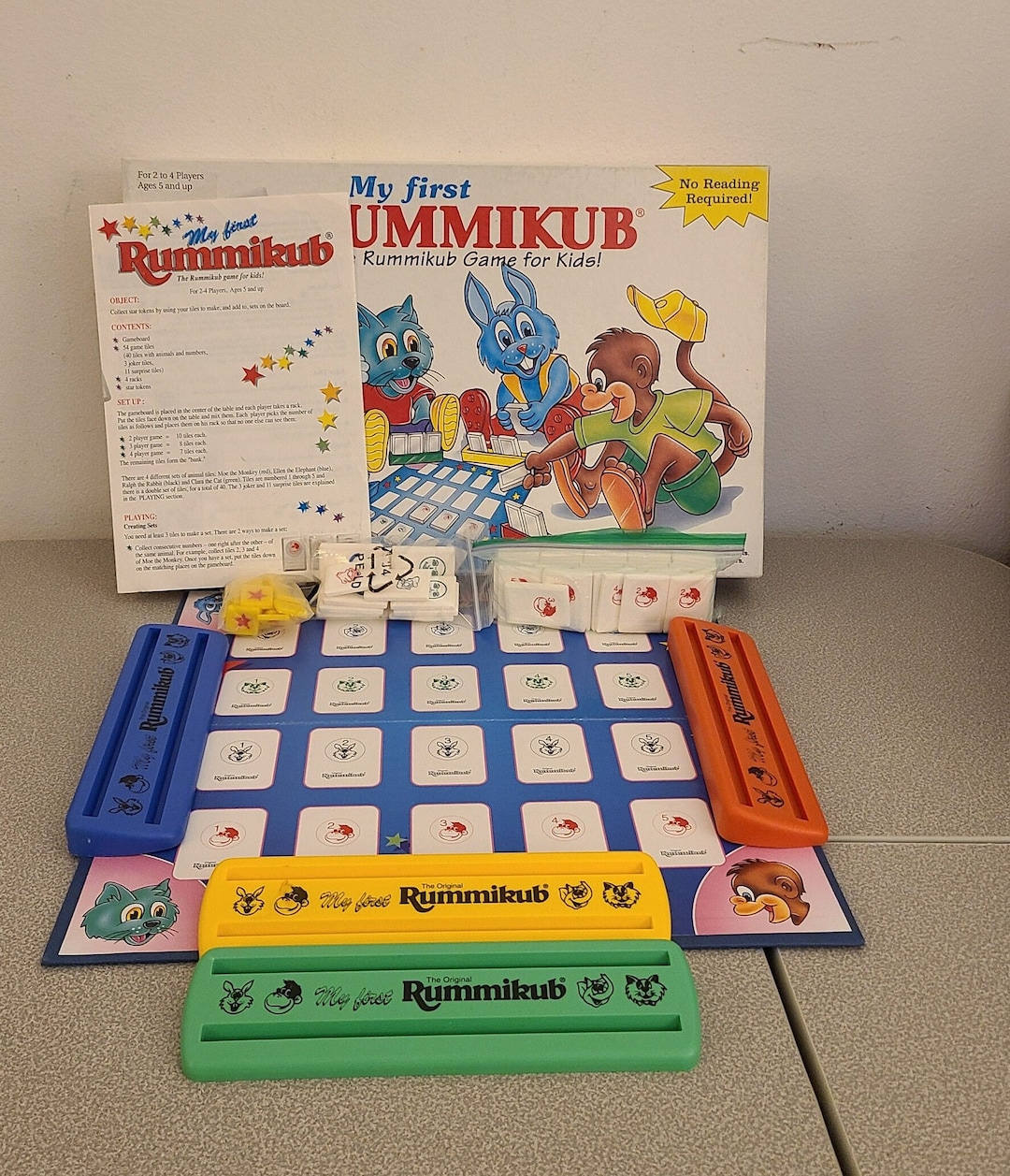 Vintage Pressman: My First Rummikub Board Game for Kids 1994 - Etsy