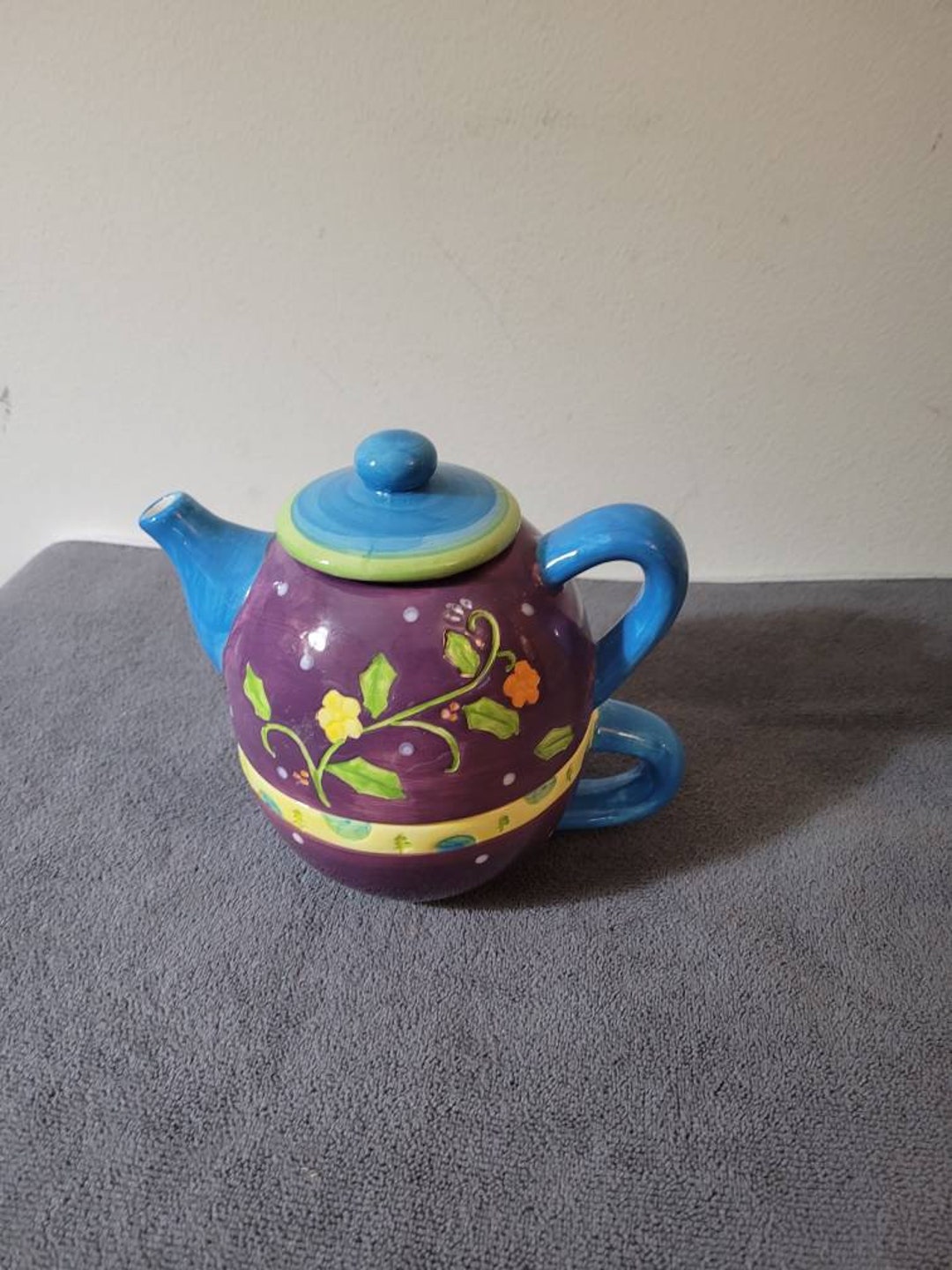A Tea for One Stackable 3 Piece Teapot and Teacup Set With Lid. - Etsy