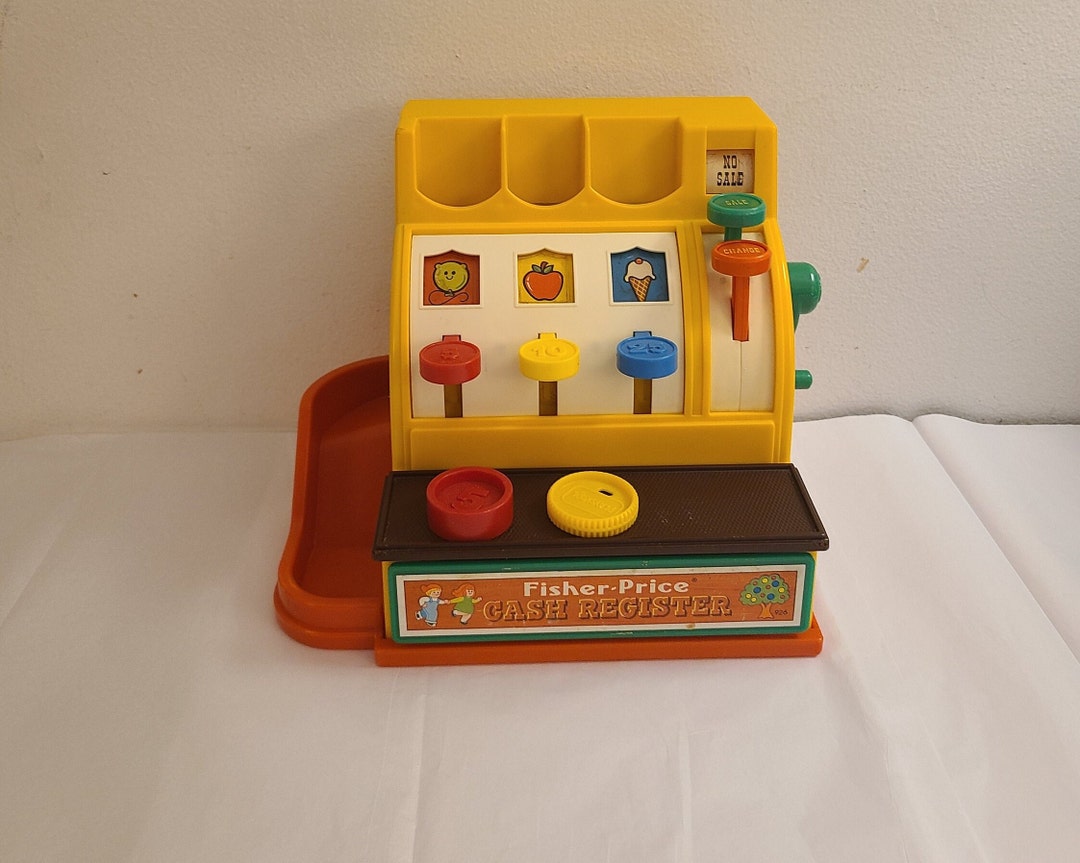 1970s Vintage Fisher Price Cash Register - Etsy