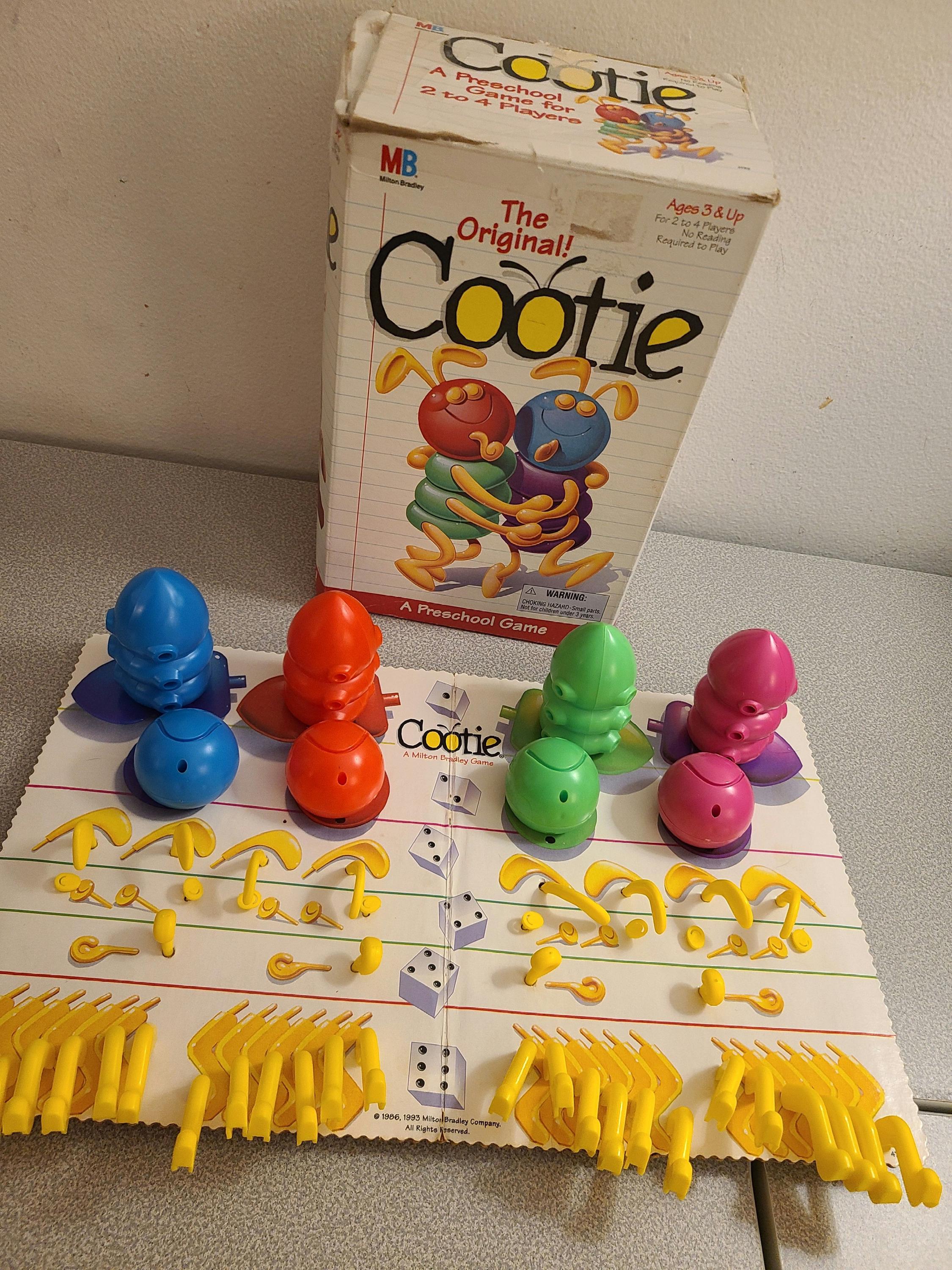 Vintage Cootie Game, Milton Bradley, Complete - Etsy