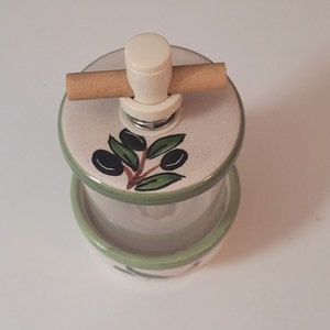 Vintage French Spice Mill/ Ceramic and Wood Mull for Herbs - Not Pepper ...