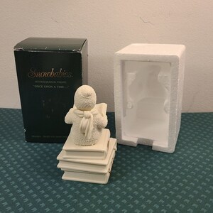 Vintage Snowbabies Figurine Music Box “star Legends “ Plays Once Upon a ...