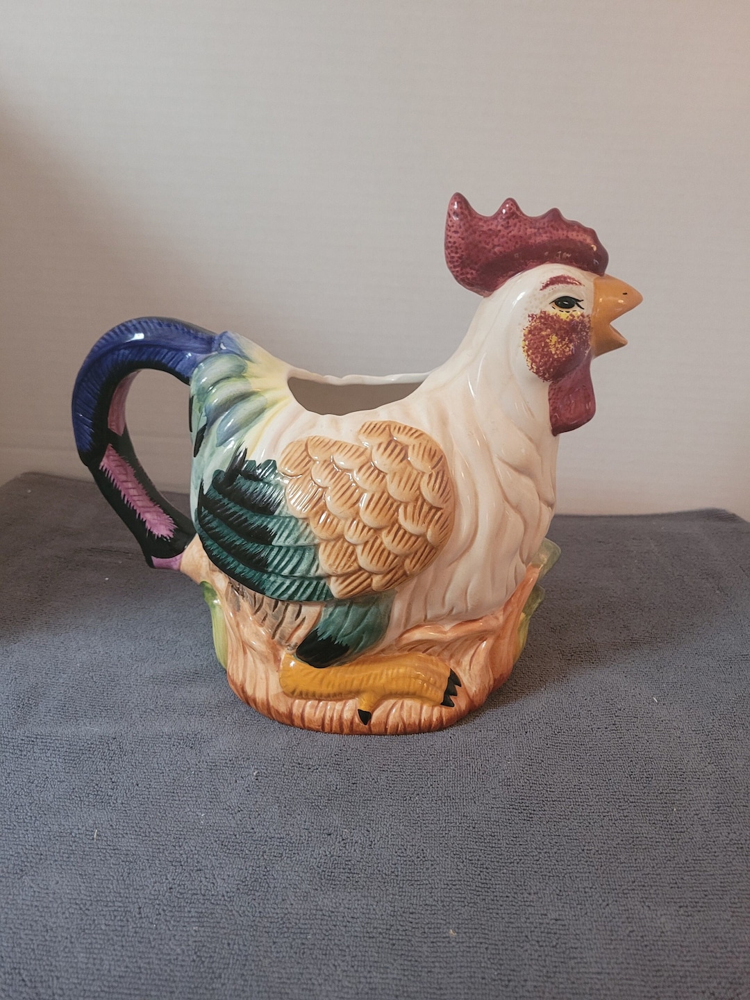 Ceramic Rooster Pitcher - Etsy