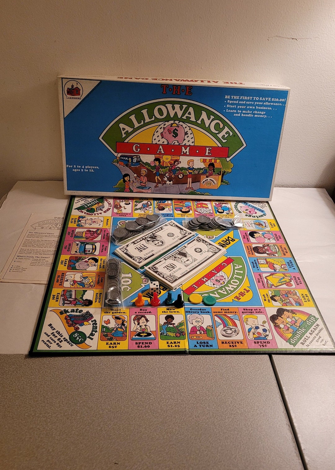 Vintage Allowance Board Game by Lakeshore Toy Children Play Kids ...