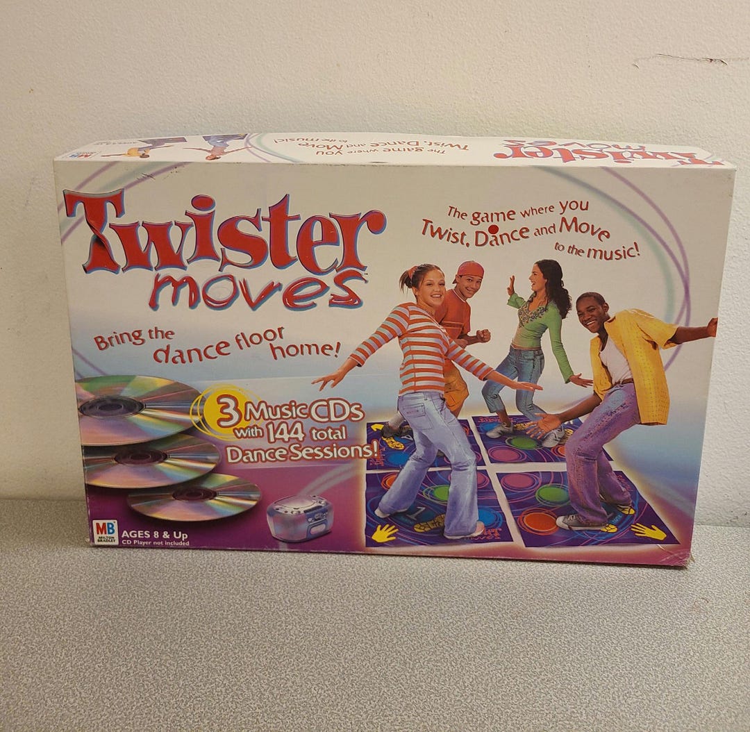 Twister Moves, 3 Music Cds, Dance Floor Game, Like New, Age 8 and Up ...