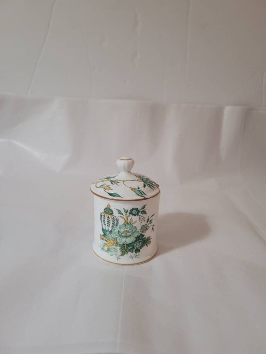Vintage Crown Staffordshire Fine Bone China Kowloon Lidded Jam Pot ...