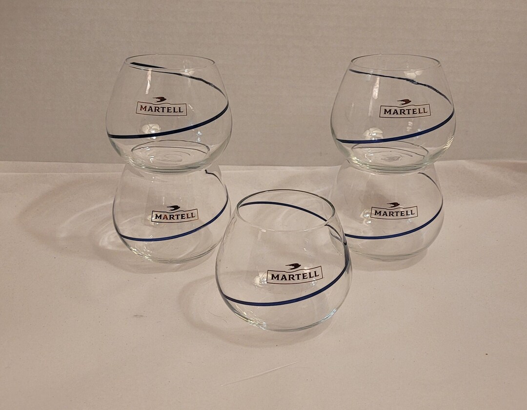 Vintage Rastal W. Germany Martell Cognac Brandy Crystal Snifter Glasses ...