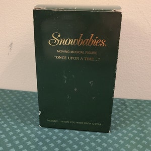 Vintage Snowbabies Figurine Music Box “star Legends “ Plays Once Upon a ...
