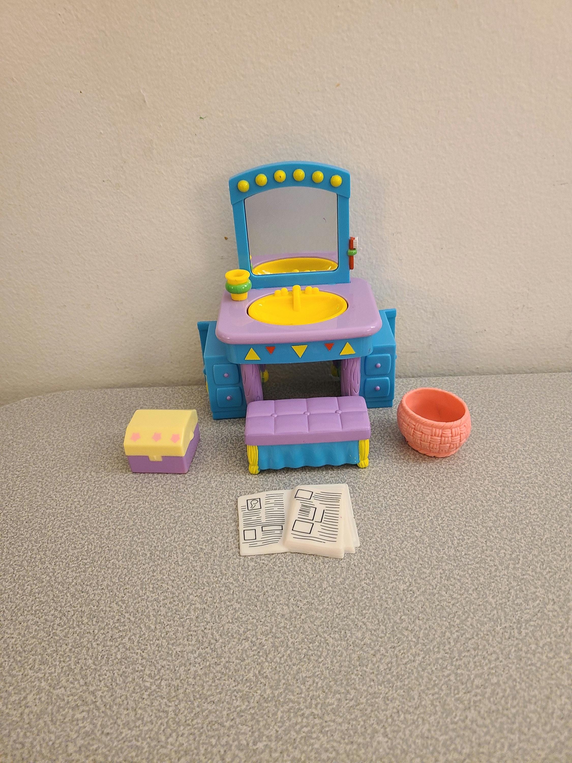 Dora Explorer Talking House Furniture Transforming Sink Vanity, Basket ...