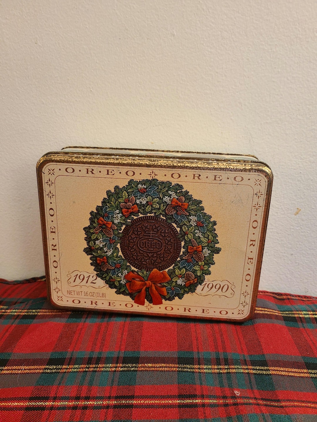 Vintage Oreo Cookie Limited Edition Tin-happy Holidays 1912-1990 - Etsy