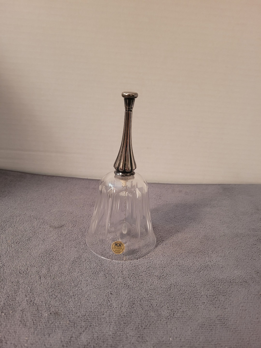 RCR Lead Crystal Bell/ Royal Crystal Rock Bell /silver and 24%lead ...