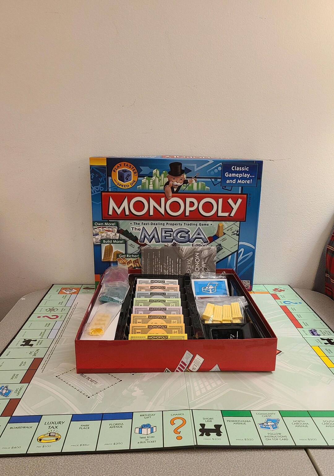 Monopoly MEGA Edition With Speed Die, Own More, Build More, Get Richer ...
