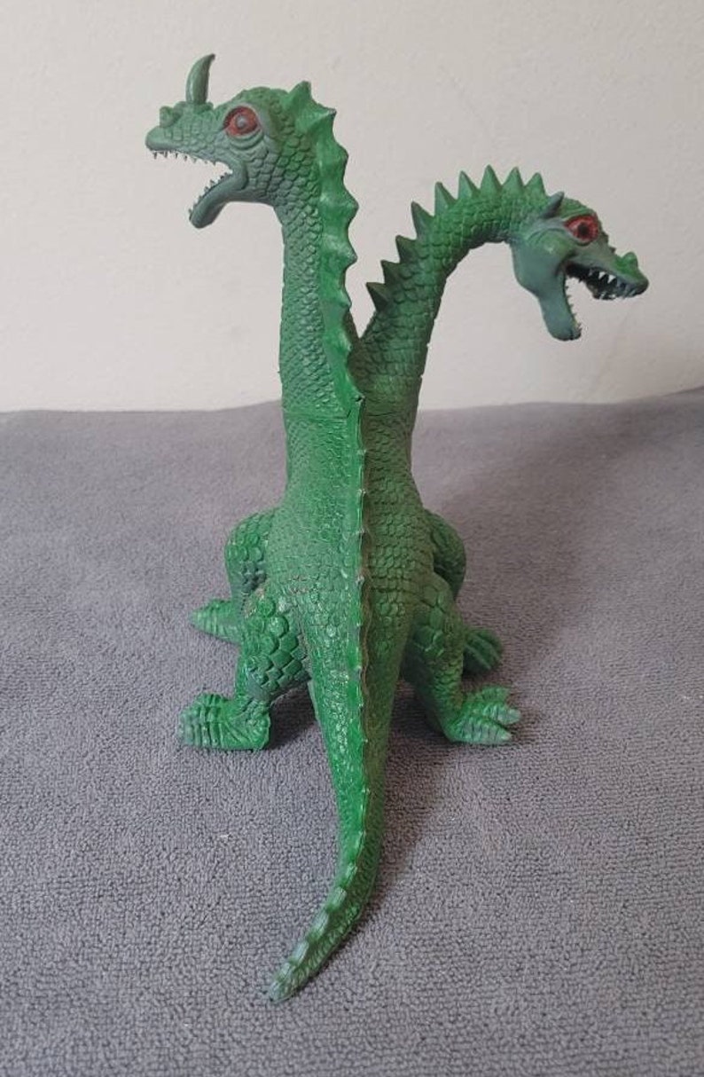 TWO HEADED DRAGON Imperial Toys 1983 Vintage Fantasy Warrior - Etsy