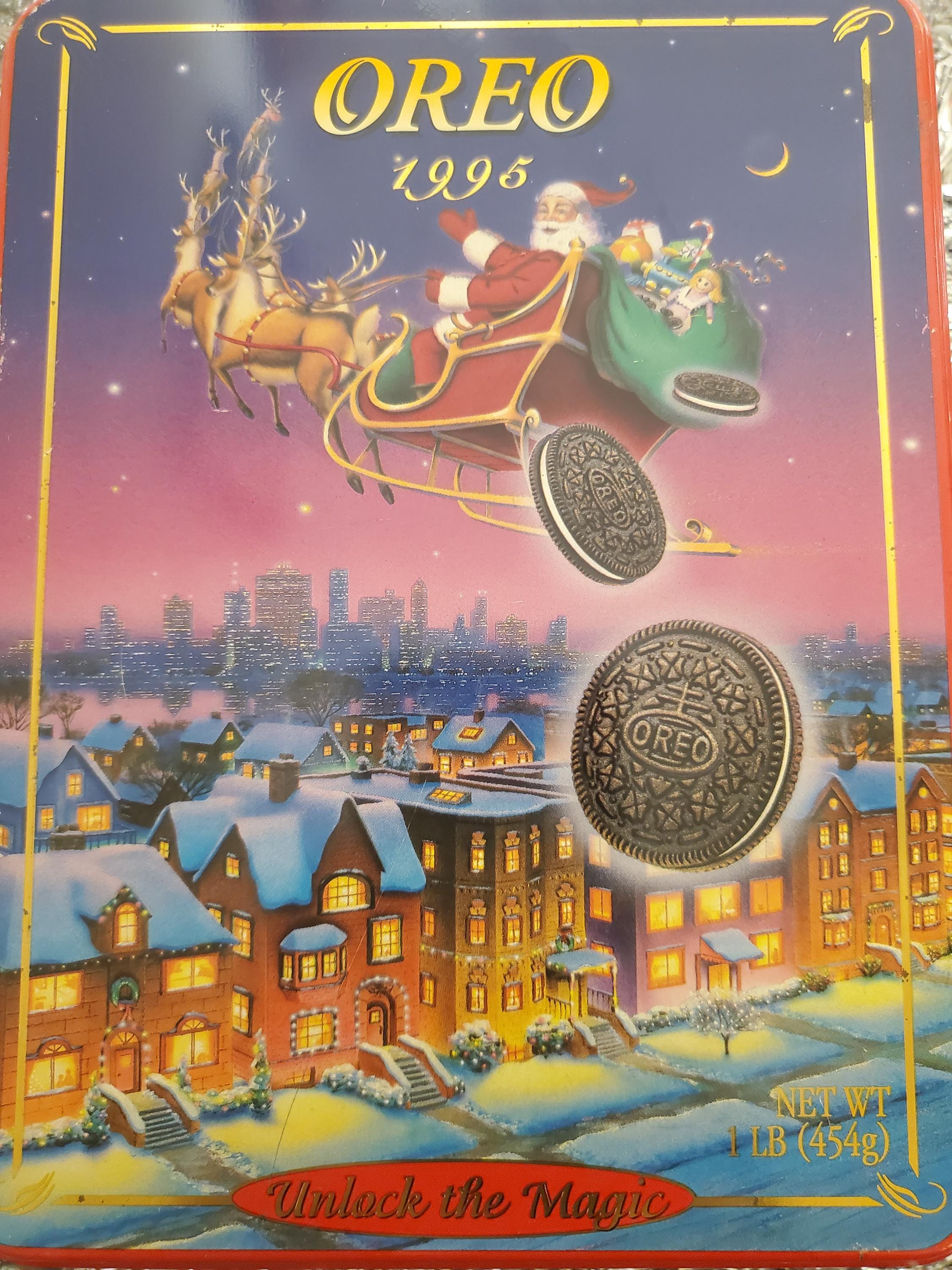 1995 Holiday Oreo Cookie Tin - Etsy
