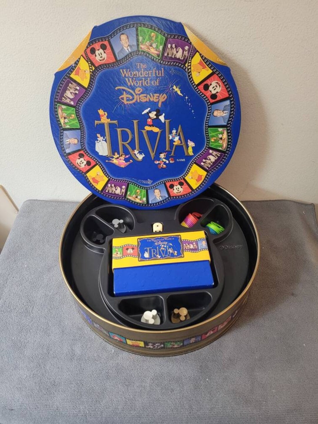 Vintage the Wonderful World of Disney Trivia Game by Mattel 1997 Round ...