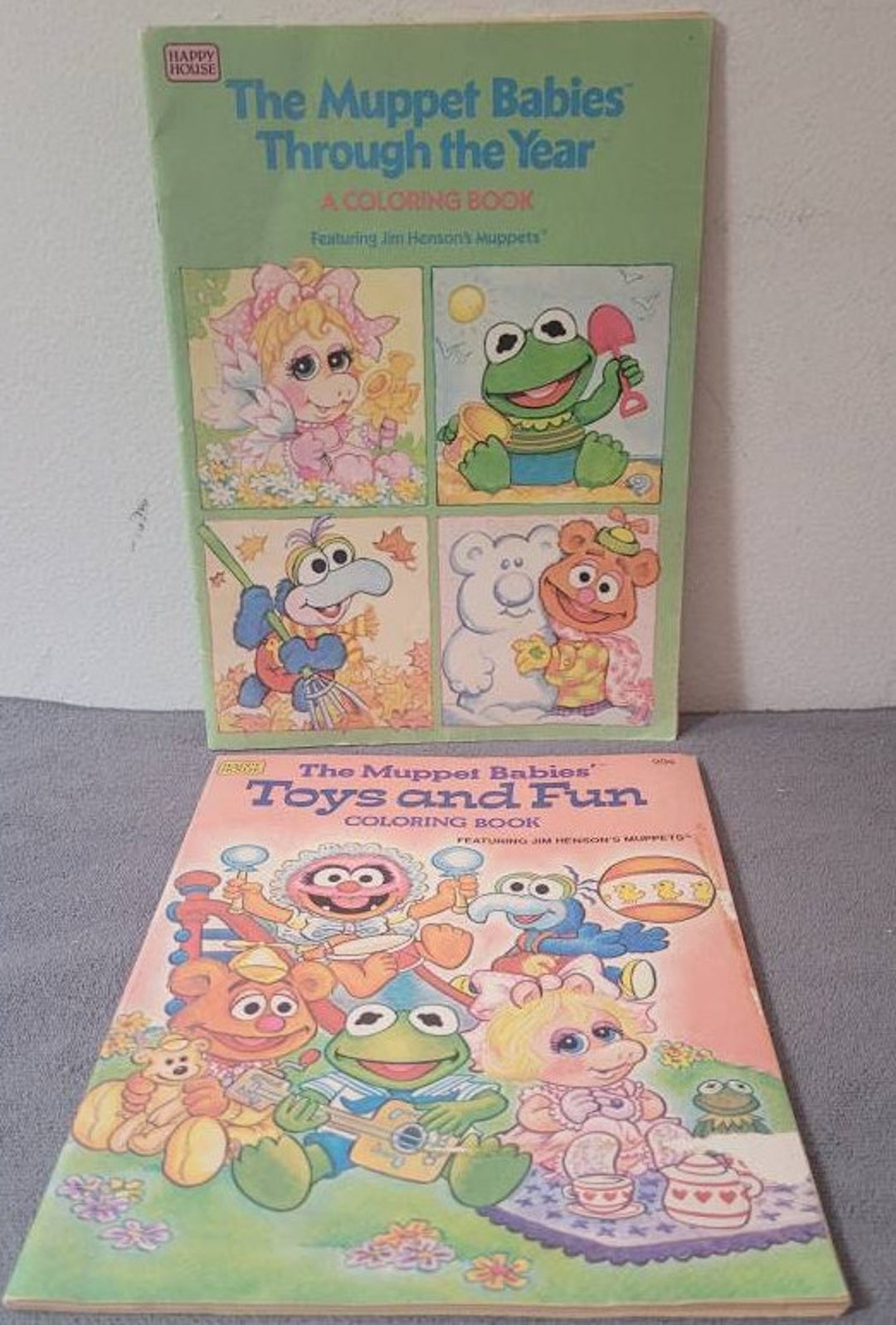 Vintage Muppet Babies Coloring Books: 1985 Jim Henson Collectibles - Etsy