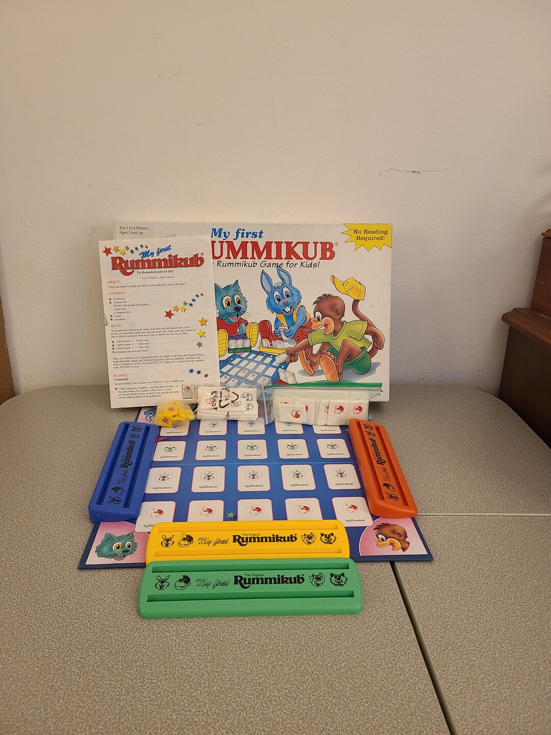 Vintage Pressman: My First Rummikub Board Game for Kids 1994 - Etsy