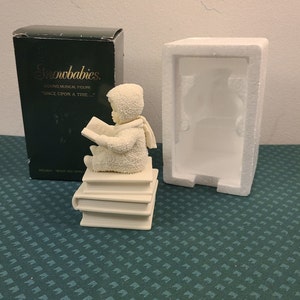 Vintage Snowbabies Figurine Music Box “star Legends “ Plays Once Upon a ...