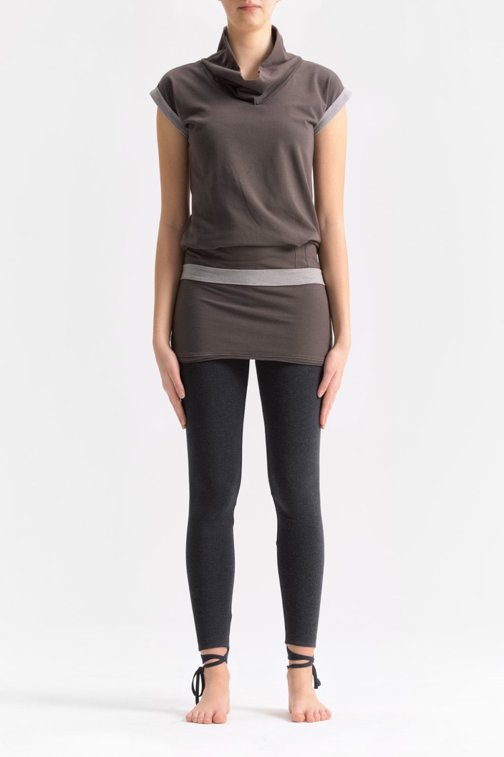 Brown Yoga Tunic Top/ Handmade/ Gift for Her/ Women Clothing/ - Etsy