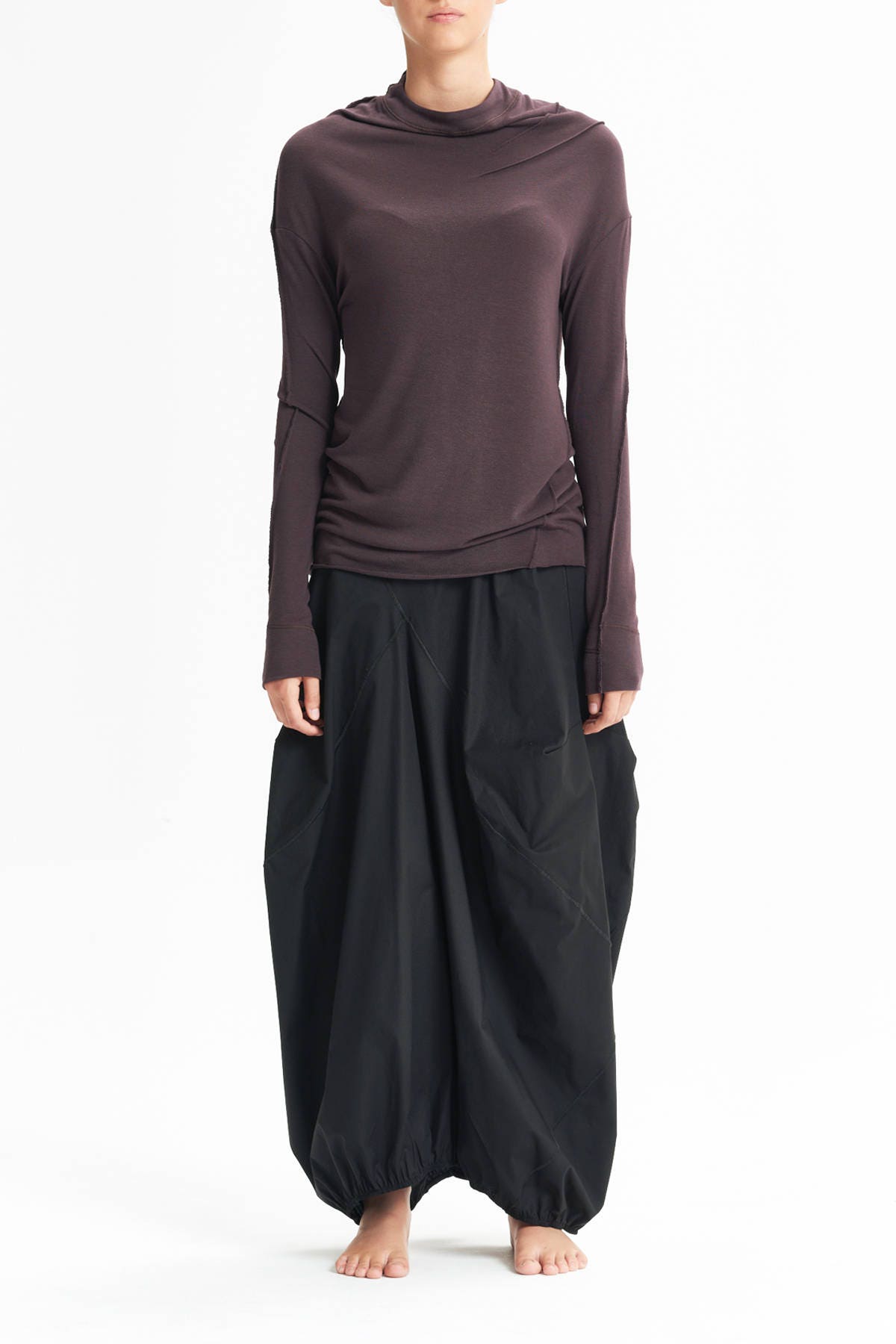 Minimalist Top / Long Sleeved Top / Muted Bordo Women's - Etsy Canada