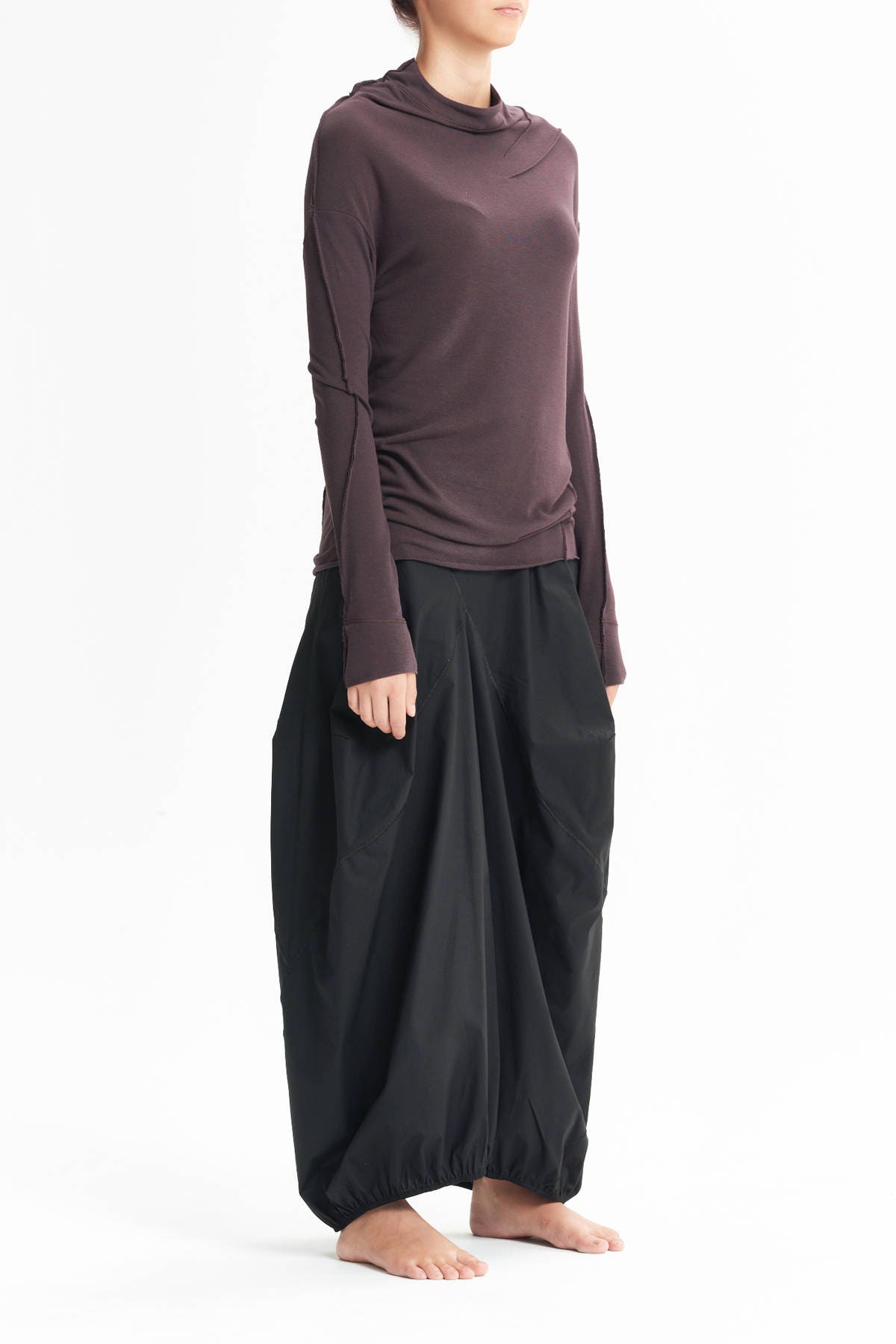 Minimalist Top / Long Sleeved Top / Muted Bordo Women's - Etsy Canada