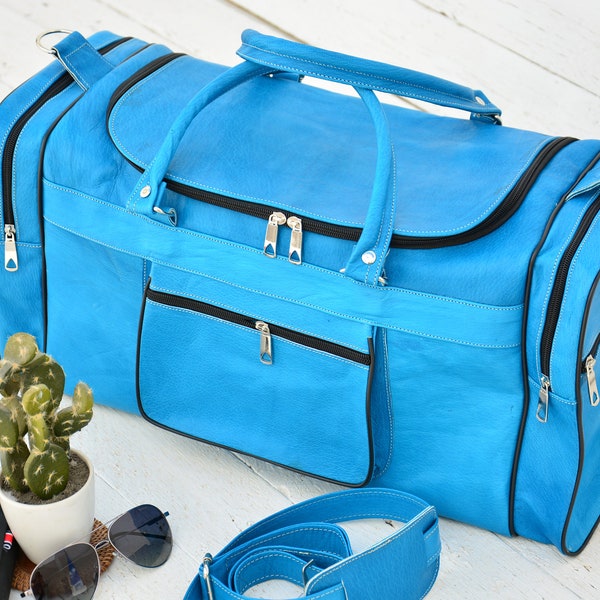 Turquoise Duffel Bag - Etsy