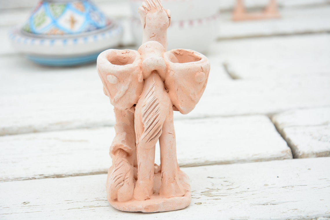 Terracotta Clay Camel / Moroccan Camel Unpainted Pottery / Sahara ...