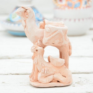 Terracotta Clay Camel / Moroccan Camel Unpainted Pottery / Sahara ...