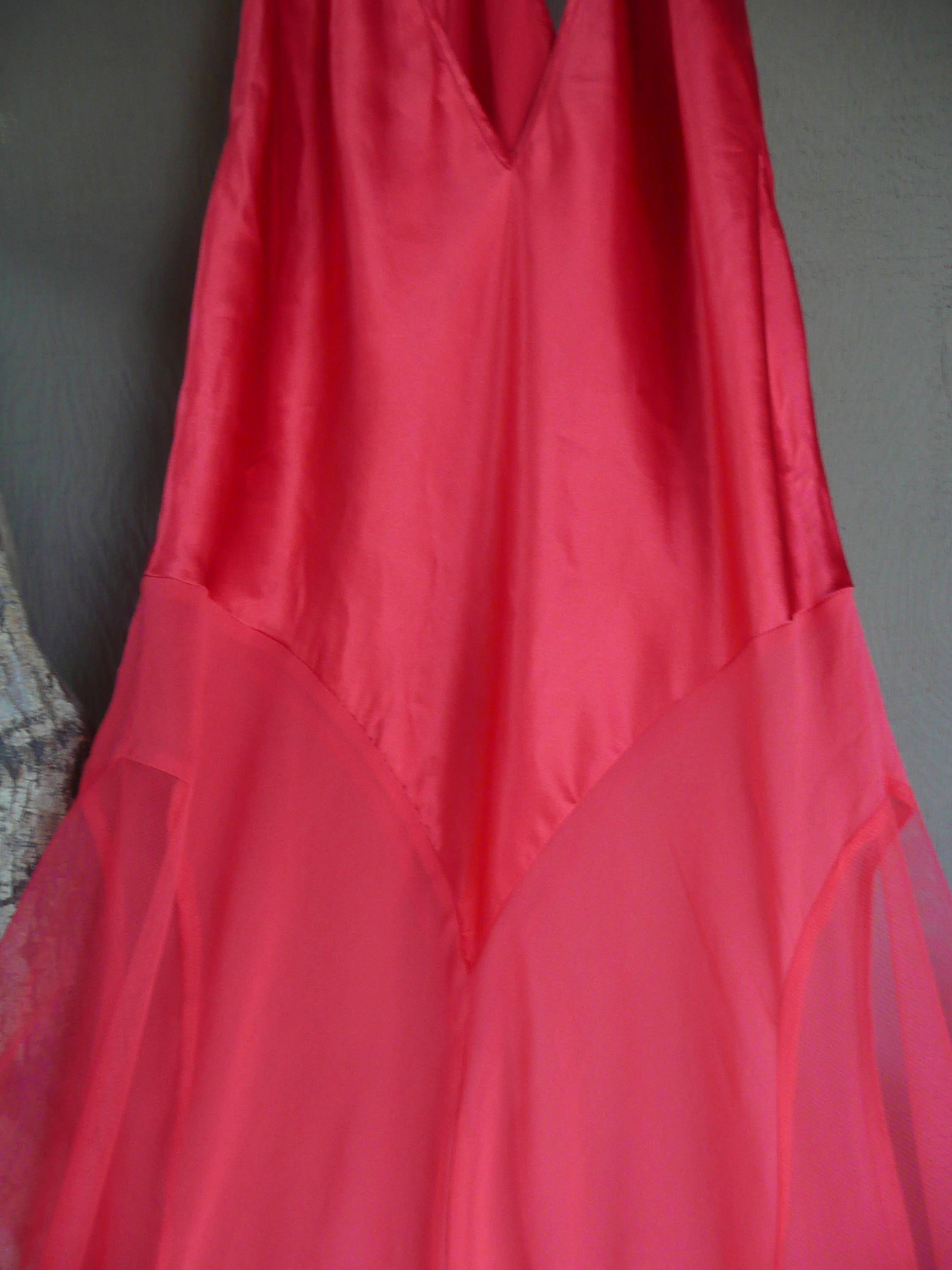 Vintage Victoria Secret Red Satin and Sheer Nylon Net Negligee - Etsy
