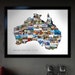 Country Photo Collage Shape Map Place Collage Large Very Large Photo ...