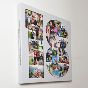 Word Name Text Collage - Custom Designed Bespoke - Canvas Print - Gift ...