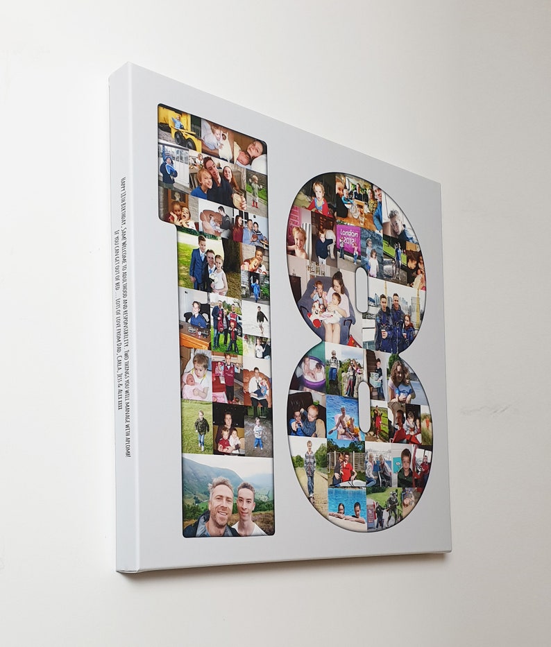 Word Name Text Collage Custom Designed Bespoke Canvas - Etsy