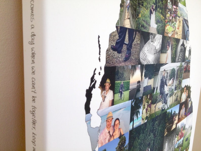 Country Photo Collage Country Map or Any Shape Collage | Etsy