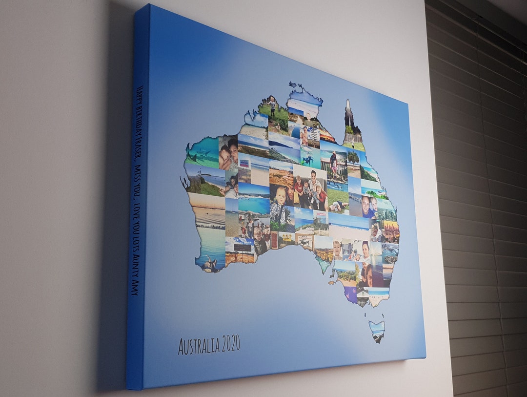 Australia Map Collage or Any Map or Shape Photo Collage - Amazing ...