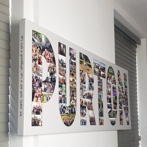 Word Name Collage 2 - 8 Letters - Personalised Gift for Her Him ...