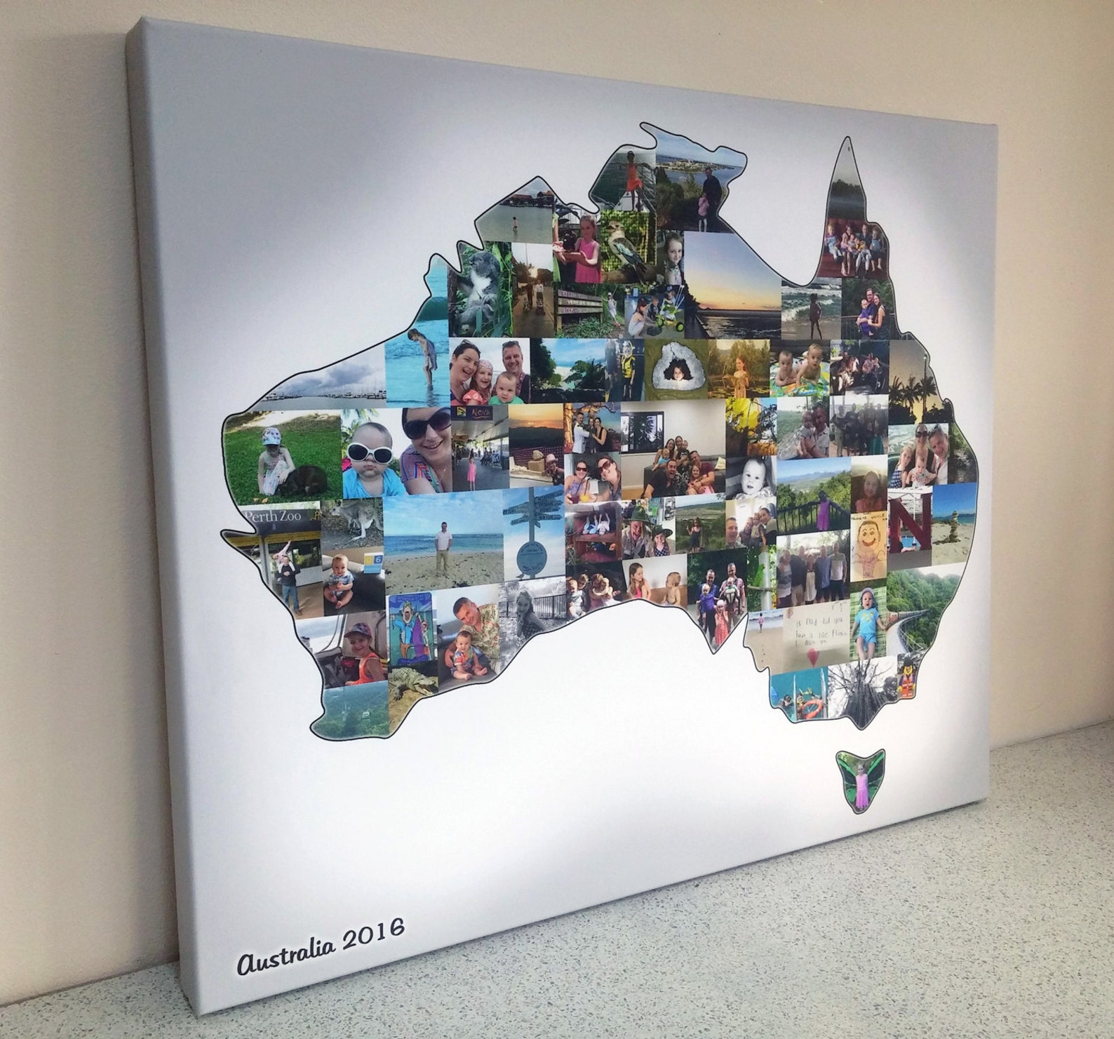 Country Shaped Photo Collage Country Map Place or Any Shape - Etsy UK